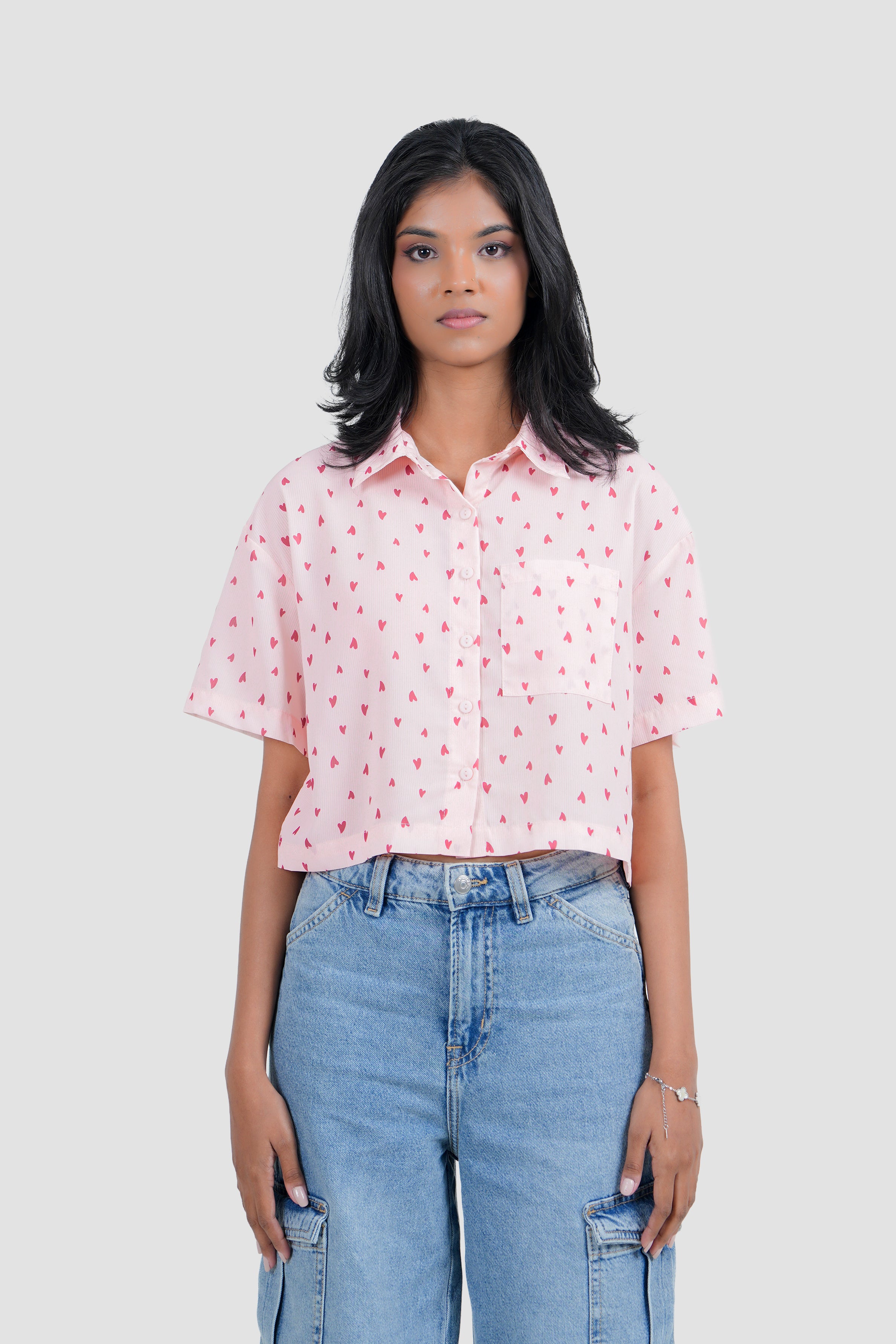 Modano Women's Crop Shirt- Casual Wear – Cool Planet Online