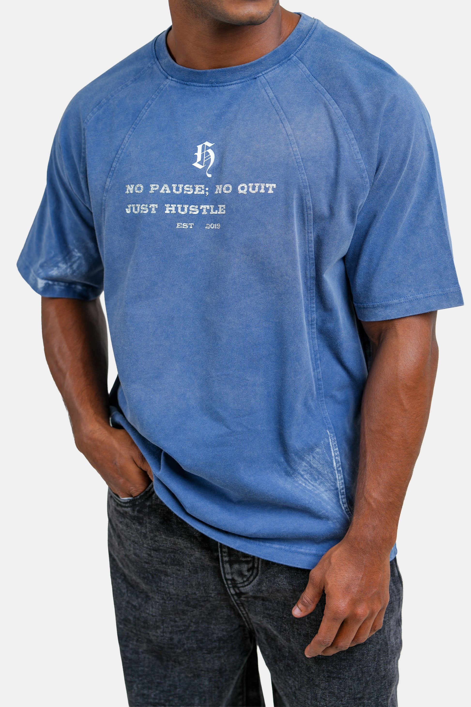 Hustle Men's Crew Neck T-Shirt - Everyday Casual – Cool Planet Online